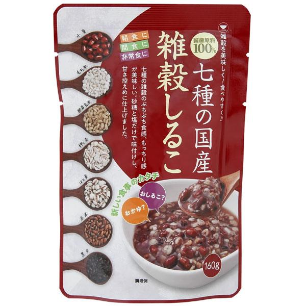 小豆、押し麦、赤米、黒米、はと麦、玄米、もち米、7種の国産雑穀と南西諸島の島砂糖、宮古島の雪塩だけを使用し、甘さ控えめに仕上げた、おしるこのようなおかゆのような、新感覚フード。スイーツとしてだけではなく、日々の食事や非常食にも最適です。必ず...