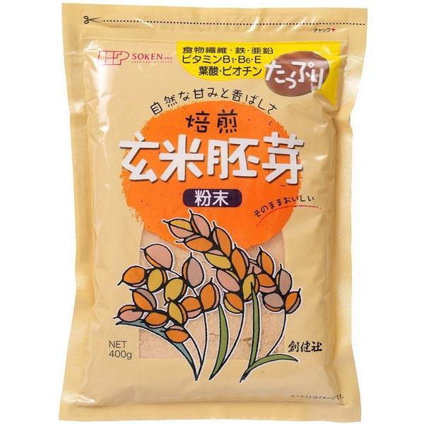 玄米胚芽は玄米のほんの2〜3％しかない貴重な胚芽部分です。焙煎玄米胚芽は自然な甘みと香ばしさが特長です。焙煎していますので、熱を加えずにこのままお召し上がりいただけます。【関連ワード】雑穀 はいが 玄米 胚芽末