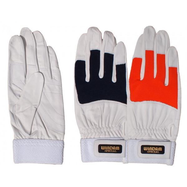 素材をエチオピアシープの中厚手から牛革の中厚手に変更し丈夫さをアップしました。甲側部分は、ジャージを使用することによりたるみを解消し、平らな面をいつまでも保ちます。サイズ：M・L・LLカラー：オレンジ/ネイビー素材：牛革・中厚手（厚さ0.6...