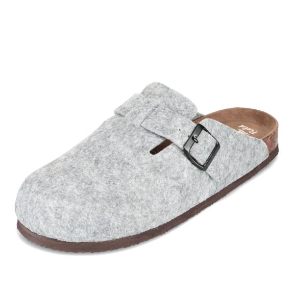 ※商品画像は、ご覧になられているパソコン、ディスプレイ等の設定により、実際の色味とは異なる場合がございます。履き心地が良いフットベットタイプのクロッグサンダル。ゆったり幅広4Eで着脱カンタン、リラックス感も。少し肌寒い日の玄関周りにも最適。...