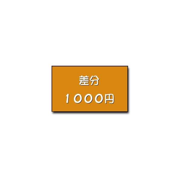 差分1000円