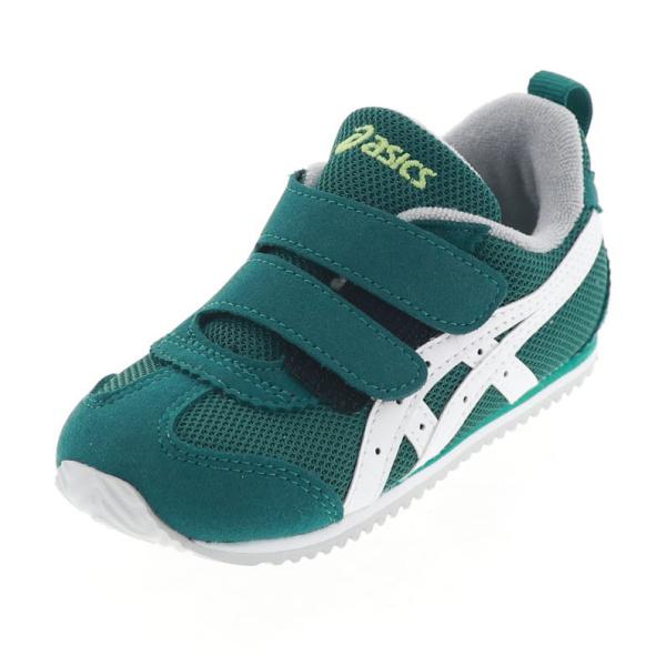 ・商品コード：481207・品番：メディットベビー ・カラー：FG/W (フォレストグリーン/ホワイト)・生産国：ベトナム・素材：ポリエステル・人工皮革/ゴム底asics SUKU2 アシックス スクスク METID BABY / メティッ...