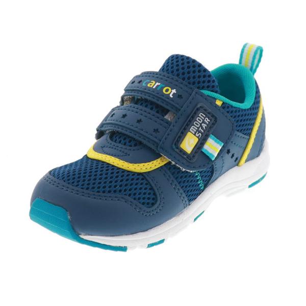 ・商品コード：502089・品番：CR C2175 2E・カラー：NV/ネイビー・生産国：中国・ワイズ(靴幅)：2E・素材：合成皮革+合成底moonstar  ムーンスター  CARROT  キャロット  CR C2175「子どもの足にいい...