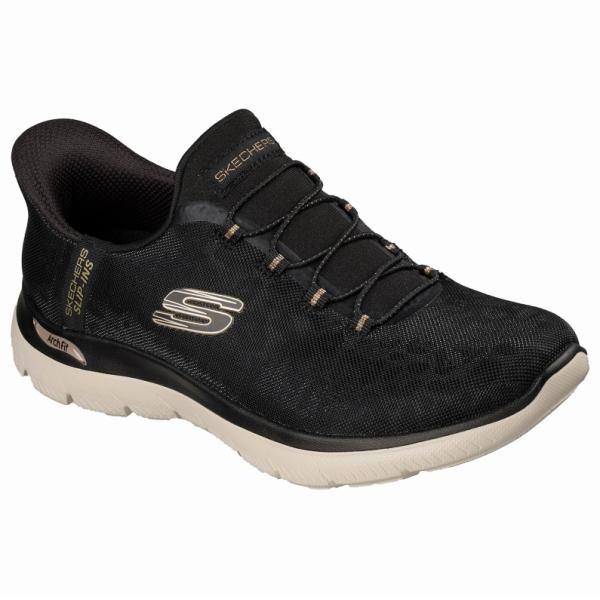 ・商品コード：585484・品番：150750W　A-150750W SL・カラー：BKGD（ブラック/ゴールド）・生産国：ベトナム製等・ソールの高さ：約3.7cm・素材：アッパー(甲):合成繊維+合成樹脂/ ソール(底):合成底SKECH...