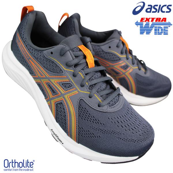 【アシックス asics】メンズ向け4E仕様のランニングシューズ。GEL-CONTEND 9(エクストラワイド)は、優れたクッション性、サポート性、耐久性を備えています。エンジニアードメッシュアッパーは、足の自然な動きで伸び、快適なフィット...