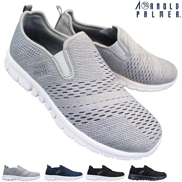 送料無料（北海道、沖縄は別途送料がかかります。）【アーノルドパーマー】可愛らしい傘マークでおなじみのアーノルドパーマーよりスリッポンスニーカーが登場♪シューレースがないスリッポンタイプなので脱ぎ履きカンタン！ 軽量で通気性のあるアッパー素材...