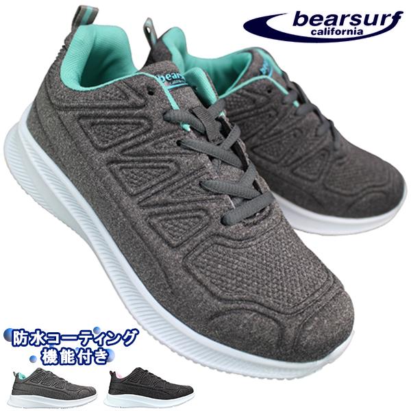 送料無料（北海道、沖縄は別途送料がかかります。）【ベアサーフ bearsurf】レディース向け撥水仕様スニーカーです。アッパーに水をはじく加工が施されているので、急な雨でも安心です。軽量設計なので足に負担をかけにくく長時間履いても快適！お手...