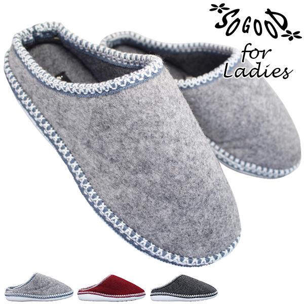 お手頃価格がうれしい!さっと履けて脱ぎやすいクロッグタイプのサンダルです♪秋冬にぴったり！温かみのあるフェルト素材を採用。玄関前などのちょっとした外出に便利です。軽量設計です。※室内履きとして使用される場合、この製品の底材の性質上、フローリ...