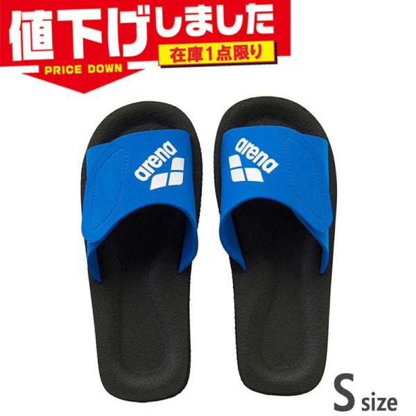 S(22-23cm) BKBU(ブラック×ブルー) 水泳 競技  サンダル レディース 靴 シューズ シャワー シャワサン 男性用 女性用 ユニセックス 男女兼用 両用 即納 即日発送 arena 最安値に挑戦！