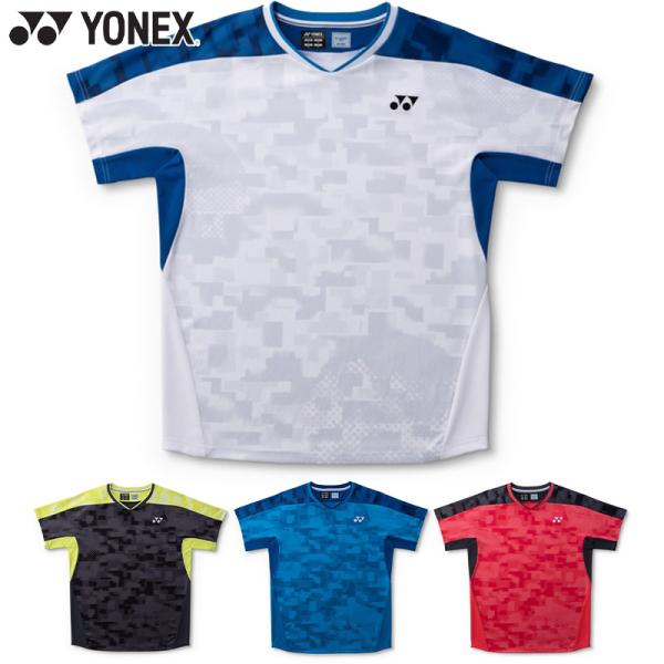 SS S M L O XO 011(ホワイト) 313(アッシュグレー) 449(セルリアンブルー) 475(コーラルレッド) 大きいサイズ バドミントン ウェア 競技  男性用 MEN YONEX