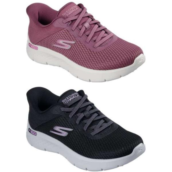履きやすさと高いクッション性で快適なウォーキングを実現する、Skechers Hands Free Slip-ins〓（スケッチャーズ ハンズフリー スリップインズ）：GO WALK Flex（ゴーウォーク フレックス） - カーラ。独自の...