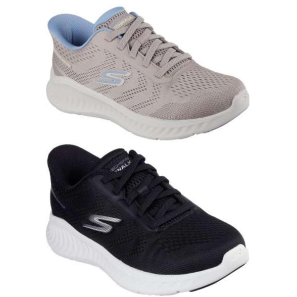 履きやすさと高いクッション性で快適なウォーキングを実現する、SKECHERS HANDS FREE SLIP-INS GO WALK ナウ-クロエ。独自のHEEL PILLOWでデザインされたスポーティなスタイル。ストレッチレースの付いたエ...