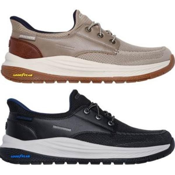 さっと履いて冒険に誘ってくれる、Skechers Hands Free Slip-ins(R)（ハンズフリー スリップインズ）Relaxed Fit(R)（リラックスドフィット）: メロエ - オールデン。独自のヒールピローを使用したスリッ...