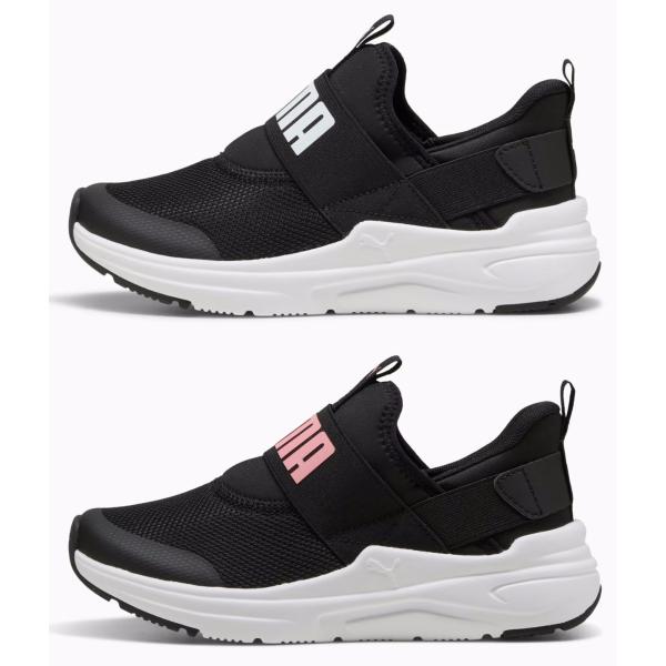 ハンズフリーでアクションに飛び込むキッズのために。このシューズは、元気いっぱいに動き回る子どもたちの毎日にぴったりの一足。スリッポン仕様で脱ぎ履きが簡単、ストラップゴムがしっかりフィットし、どんな動きにも対応します。耐久性に優れたアッパーと...