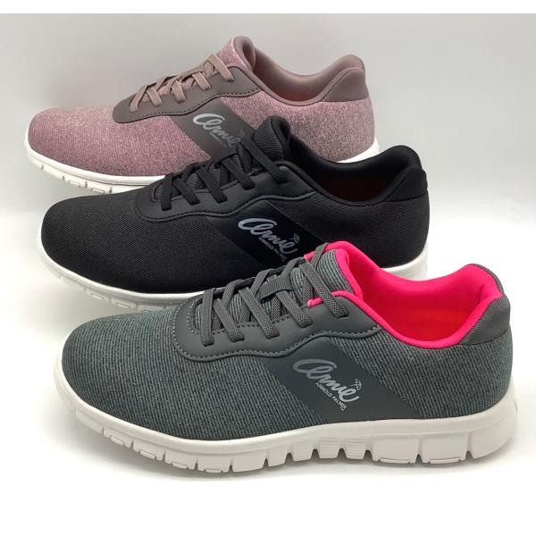 [Slide Fit]特許取得のスライドフィットシリーズは、かかとのカップがサポートし手を使わずに楽に履けます。朝の急いでいる時に、両手が荷物でふさがっている時も、かがまないで簡単に着脱できるシューズです。2E相当【素材】アッパー：合成繊維...