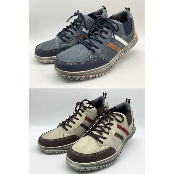 雨の日でも安心して履ける全天候型カジュアルスニーカーです。(完全防水ではありません)。軽量で、軽いクッションで快適に着用できます。ヴィンテージ感のある装いで足元を見せてくれるシューズ。●防水ライニングこの商品は防水フィルムが付いたライニング...