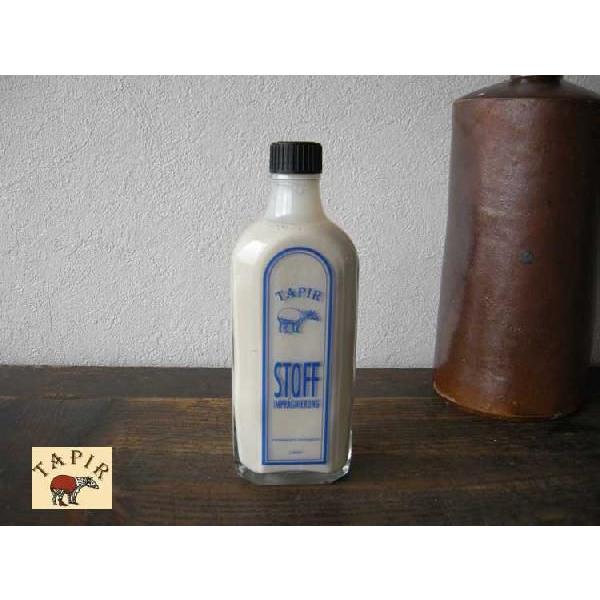 天然素材だけを使ったドイツ生まれの皮革用ケア用品天然の素材だけを使った布用の防水ワックスです。水や汚れがつくのを防ぎます。乳液状で染み込ませるようにして使いますので、縫い合わせた布にも使うことができます。原材料：植物性ステアリン、ラノリン、...