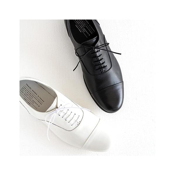 ブランド：Travel Shoes by chausser（トラベルシューズバイショセ）生産国：日本品番：TR-001Mアッパー素材：牛革ソール素材：ラバーヒール高：約2.5cmcolor：black（ブラック）、white（ホワイト）si...