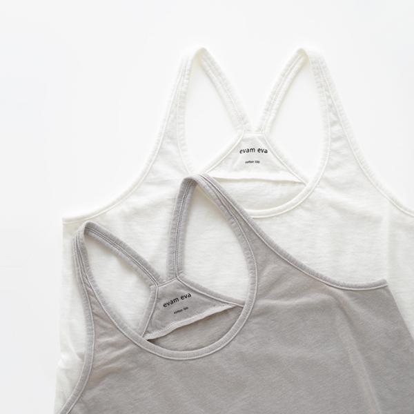 ブランド：evam eva（エヴァムエヴァ）商品名：cotton cut&amp;sew camisole品番： V002C030素材：cotton 100%color：off white 2、grege 14*色は実物と異なる場合がござい...