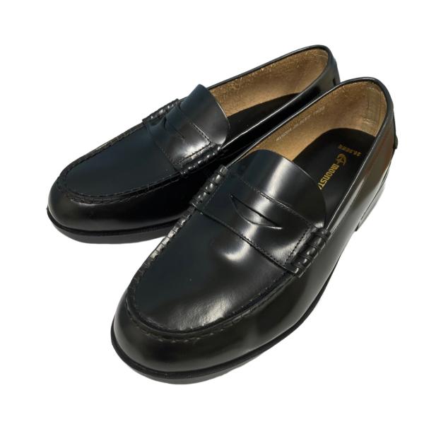 制服に合わせやすいベーシックな通学履き。◆機能　ハードシャンク◆カラー：黒◆素材　アッパー：天然皮革（ステア）　ソール：ラバー◆製法：セメント式◆ウィズ：3E◆重量：約350g/25.0cm（片足）◆生産国：Cambodia※モニターの発色...