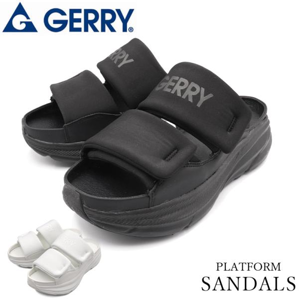 サンダル メンズ スポーツサンダル シャワー リカバリー リゾート 黒 BRACCIANOGERRYのスポーツ リカバリー サンダル。ベルクロで調整でき、アウトソールは歩行し易いローリング設計で履きやすいサンダルです。厚底ソール（5ｃｍ）で...