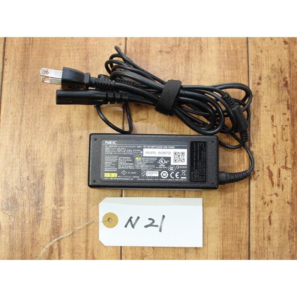 NEC　純正ノートパソコン用ACアダプタ ADP-65JH  PC-VP-WP123（19V-3.42A）です。中古品ですので使用感があります。現状でのお渡しとなります。MODEL:ADP-65JH PC-VP-WP123/OP-520-7...
