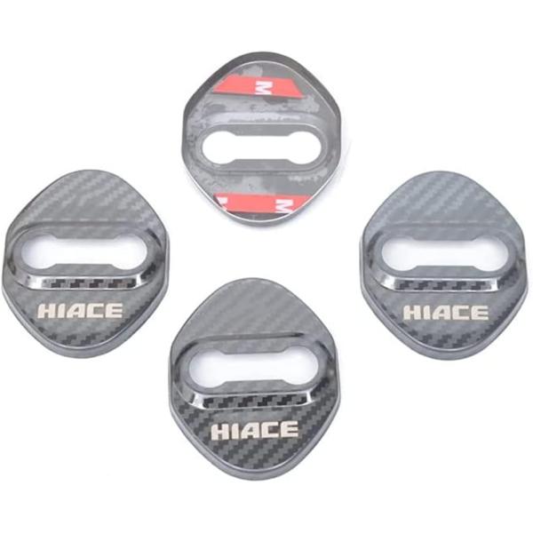 TOYOTA HAICE（ハイエース）200系　1-8型　全グレード対応　ドアストライカーカバー　ステンレス製　ガーニッシュパーツ　3色選択可能 セット内容： 4枚セット カラー： ブラック カーボン柄 シルバー」３色があり、ご希望の色を選...