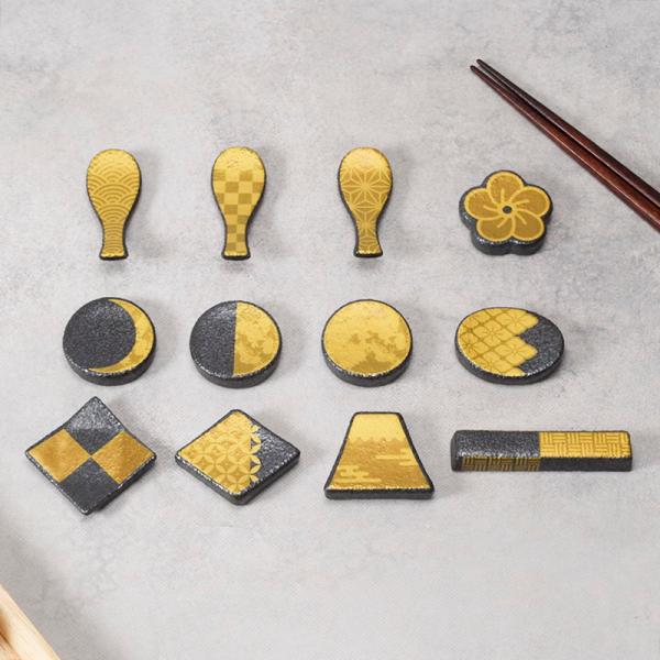 商品説明お土産や贈り物にもぴったりな和モチーフの箸置きです。商品詳細しゃもじ：2.4×5.8×高さ1.5cm 約11g梅ひねり：3.8×3.8×高さ1cm 約19g丸：直径3.8×高さ1cm 約19g楕円 花菱：4.4×3.5×高さ1cm ...