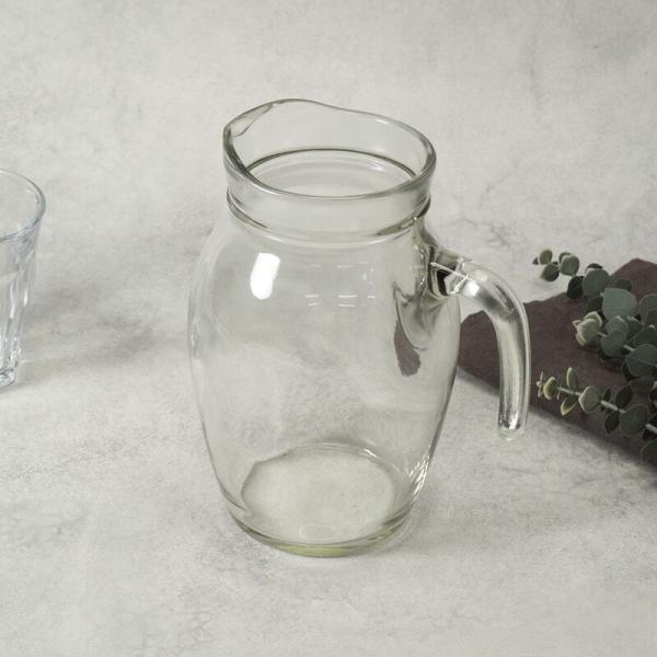 商品説明水差しとしてはもちろん、お鍋の出汁を入れるのにも便利で、花瓶としてもおしゃれに活用できるガラスピッチャー。商品詳細サイズ／口径8.7×13.5（持ち手含む）×高さ17.5cm重さ／約700g容量／約990cc(満水)素材／ガラス質感...
