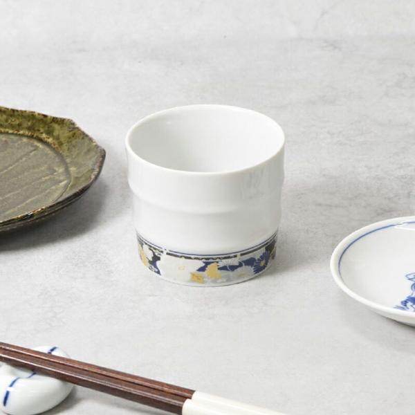 商品説明白地に映える美しいデザインのフリーカップ。来客用としても使用できる上品な器です。商品詳細サイズ／口径7.9×高さ6.6cm重さ／約165g容量／約220cc（満水）素材／磁器質感／つややか生産地／日本電子レンジ・食洗機可オーブン・直...