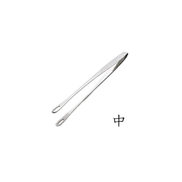 ●商品仕様●◆サイズ：全長24.3cm◆材質：18-8ステンレス◆板厚：1.5mm■特徴家庭用から業務用まで幅広く使われている日本製のステンレストング。細身でスタイリッシュなデザインが従来の焼肉トングとは異なり、人気を博しております。先端が...