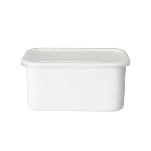 ◆サイズ：縦25.5×奥行16×高さ12cm　◆材質：琺瑯　◆容量：3200cc　◆重量：約930g　◆生産国：日本　※フタを外せば直火オッケー。電子レンジ不可 ■用途一例：米2Kg、味噌3Kg、ぬか漬け、煮豚、一夜漬けなどにオススメ！大き...