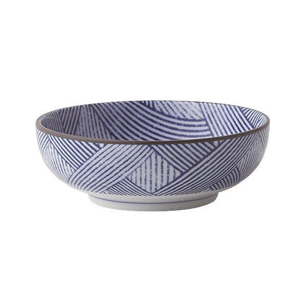 格子柄がシンプルで美しい器商品コード：MF-094-M007サイズ（約）：直径13×4.5cm産地：日本製　美濃焼素材：磁器【サイズ別/約13cm,和食器,鉢,ボウル,碗,小鉢,取鉢,取り鉢,お通し,突き出し,先付け,前菜,小鉢料理,おばん...