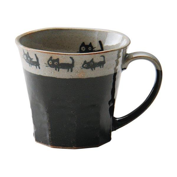 商品コード：KN-YS-150Aサイズ（約）：直径9×8cm産地：日本製　美濃焼素材：陶磁器【サイズ別/約9cm,和食器,マグカップ,スープカップ,マグ,ブラック】