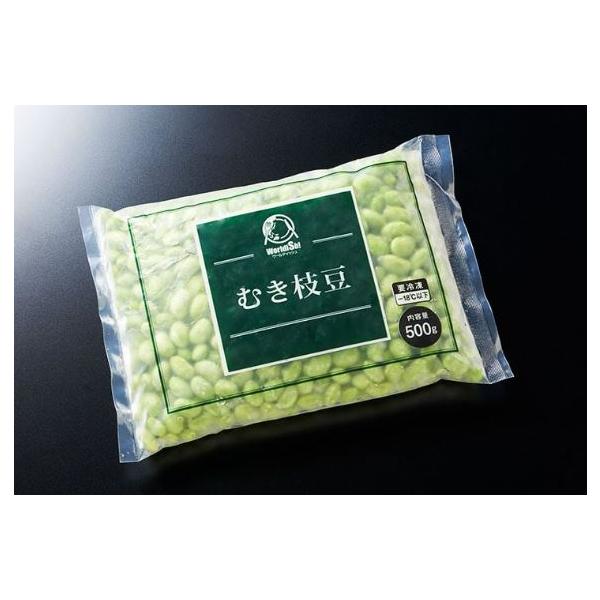 枝豆を収穫後皮をむいて軽く湯通しし、急速冷凍しました。様々なお料理に手軽にお使いいただけます。原産国：中国
