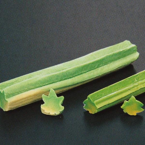 直径2cm 長さ19cm原材料：小麦グルテン、もち米粉、砂糖、着色料(黄４、青１)