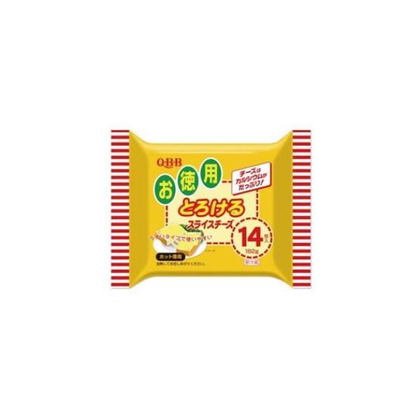 熱をくわえると、とろ〜りとろけるスライスチーズですファミリーサイズの14枚入りです内容量：１袋14枚入り(182g)原材料名ナチュラルチーズ、安定剤(増粘多糖類）、乳化剤、ｐH調整剤賞味期間：各商品に記載(現在の在庫の賞味期限はお問い合わせ...