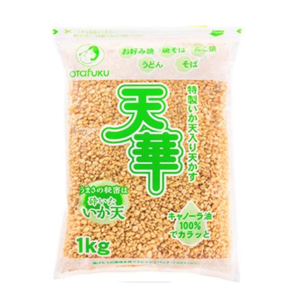 するめ１００％のいか粉・いか天を使用し、いかの風味が豊かに香ります。１００％キャノーラ油を使用しており、カラッとしてマイルドな口当たりです。原材料名：小麦粉（国内製造）、植物油脂、いか天（小麦粉、植物油脂、するめ、でんぷん、その他）、いか粉...