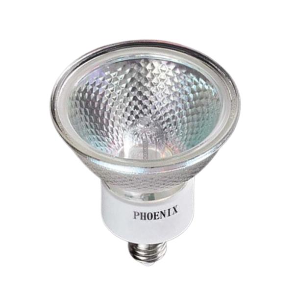 【特長】●高輝度、省電力設計のハロゲン電球です。●40Wで従来の60Wの明るさ、60Wで従来の100Wの明るさを達成。●定格寿命3,000時間の長寿命設計。●熱線を後方に透過し、商品などの熱損傷を抑えます。●UVカット石英発光管と前面ガラス...