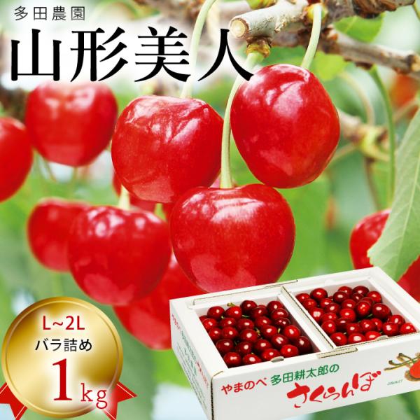 商品説明生産者 多田農園名　称 さくらんぼ品　種 山形美人産　地 国産（山形県山辺町）規　格 1kg（約500g×2）・L~2L玉（バラ）賞味期限 生ものですので商品到着後お早めにお召し上がりください。お届け方法 この商品は「クール便」での...