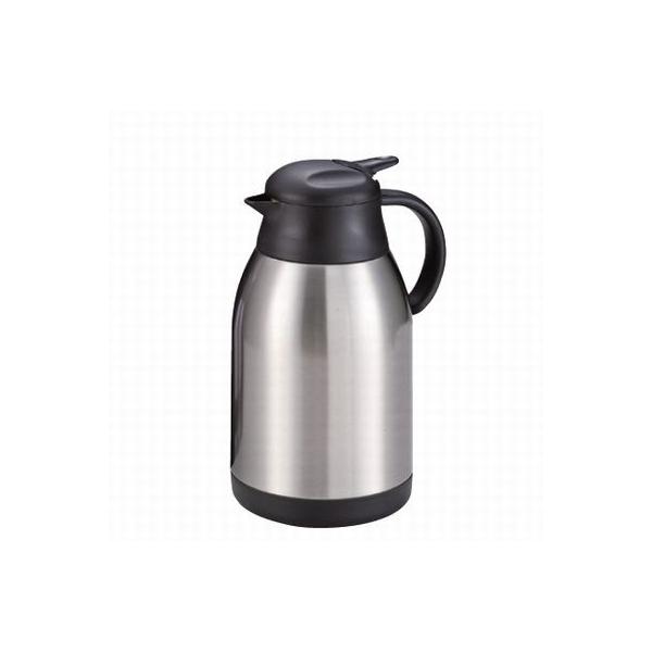 ステンレス　テーブルポット　サテン　1.2Ｌサイズ：175×145×H205ｍｍ■保温・保冷対応でオールシーズン使えます■ワンタッチ栓で簡単に注げます