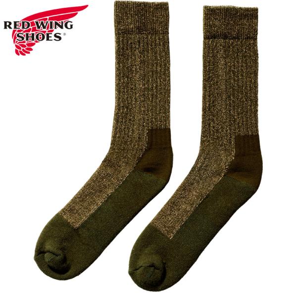 M(約24.0-27.0cm) L(約27.0-30.0cm) OLIVE(オリーブ) ソックス 靴下 男性用 MEN 最安値に挑戦！ RED WING