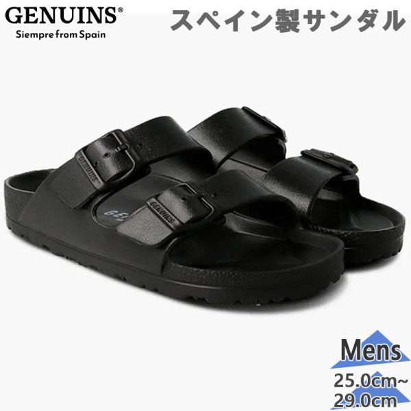 25.0cm 26.0cm 27.0cm 28.0cm 28.5cm 29.0cm BLK(ブラック) サンダル メンズ 靴 シューズ コンフォート 男性用 MEN 最安値に挑戦！ GENUINS