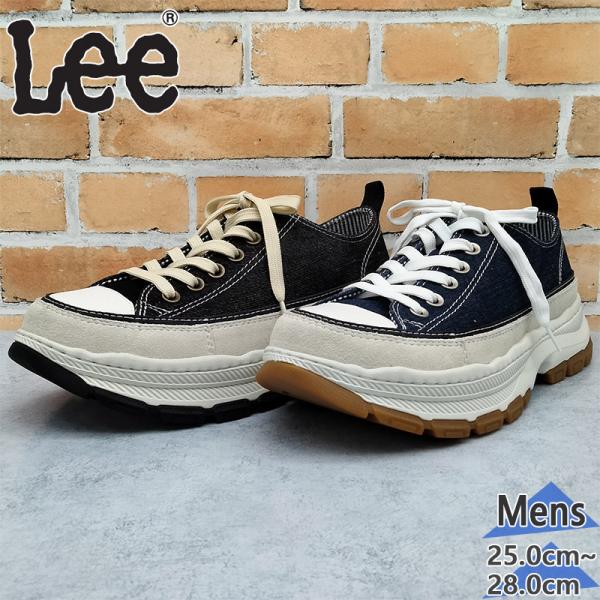 25.0cm 25.5cm 26.0cm 26.5cm 27.0cm 28.0cm BLACK NAVY スニーカー メンズ 靴 シューズ 男性用 MEN 最安値に挑戦！ Lee