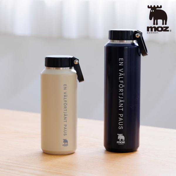 シンプルでおしゃれなmoz モズのステンレスボトル。ハンドル付きなので持ち歩きに便利です。氷も入れやすいワイドな口径。保温・保冷OKなので、季節に関係なく1年中愛用できます。◆サイズ：約φ7.3x H19.5cm、飲み口 約φ5.7cm◆容...