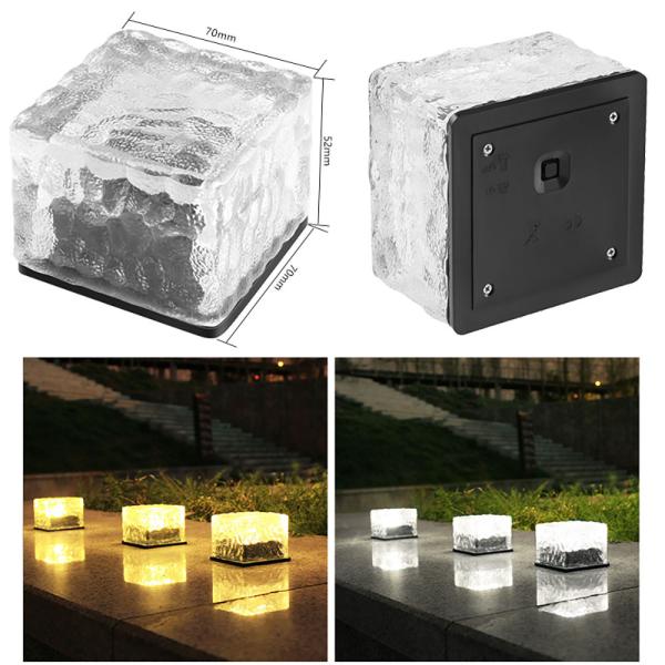 ガーデンソーラーライト 1個 ブロック 屋外用 白光 暖光 ソーラー充電 太陽光充電 ガーデンライトソーラーライトブロックガーデン飾り用。屋外用ガーデンソーラーライトです。太陽光充電と、電池いらずで省エネ。玄関先、軒下、駐車場、バルコニー、...