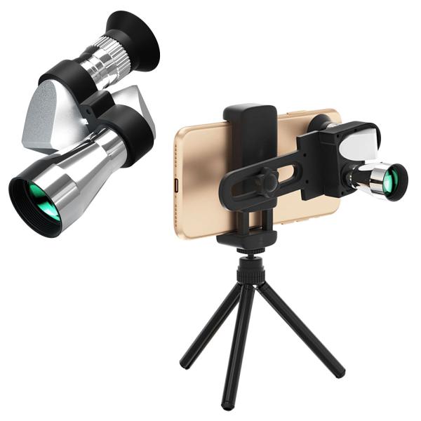 ミニ 単眼鏡 8×20 スマホアダプター＋ミニ三脚 付属 キャンプ バード ウォッチング アウトドアミニ 単眼鏡 8×20スマホアダプター＋ミニ三脚 付属片手で扱いやすい、コンパクトなポケットサイズの単眼鏡。スマホアダプターとミニ三脚が付属...