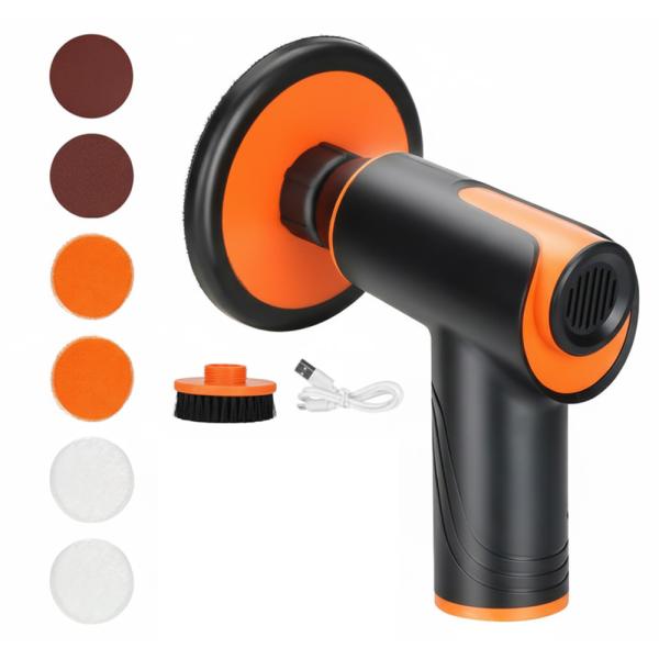 コードレス 電動ポリッシャー 100W 車 ワックスがけ 研磨 艶出し 充電式 多機能 軽量 337g手作業から解放！車も家も、ムラなく簡単に艶やかに。この1台で、ワックスがけ、研磨、お掃除まで対応可能。コードレスデザインで、場所を選ばず、...