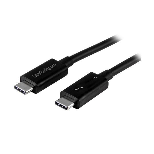 商品名：StarTech.com 0.5m Thunderbolt 3 （40Gbps） USB-C ケーブル TBLT34MM50CM 1台 (ジャンル・特徴) 一般的なケーブルの4倍のデータ転送速度を実現し、デュアル4K解像度（60Hz...