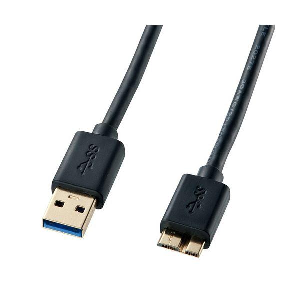 商品名：サンワサプライ USB3.0対応マイクロケーブル(USB IF認証タイプ) (A)オス-Micro(B)オス ブラック 0.5mKU30-AMC05BK 1本 (ジャンル・特徴) USB IF認証タイプのUSB3.0対応マイクロケー...